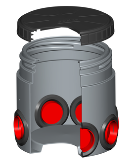 REGARD DE REPARTITION PVC 1E/5S D.100mm SR105P | Sarremejean